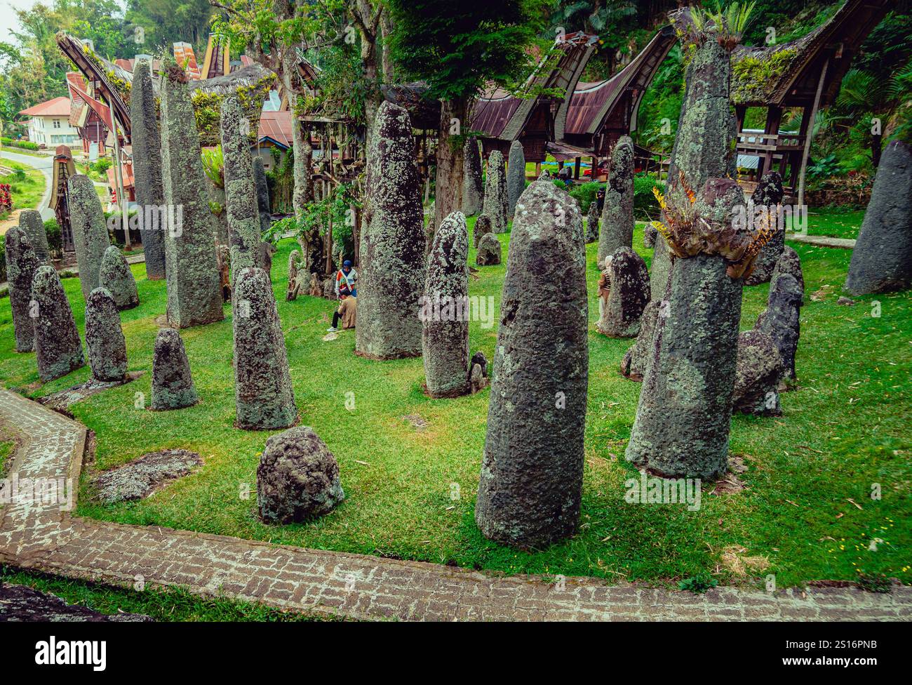 Standing stone site in Bori Kalimbuang originating from the megalithic ...