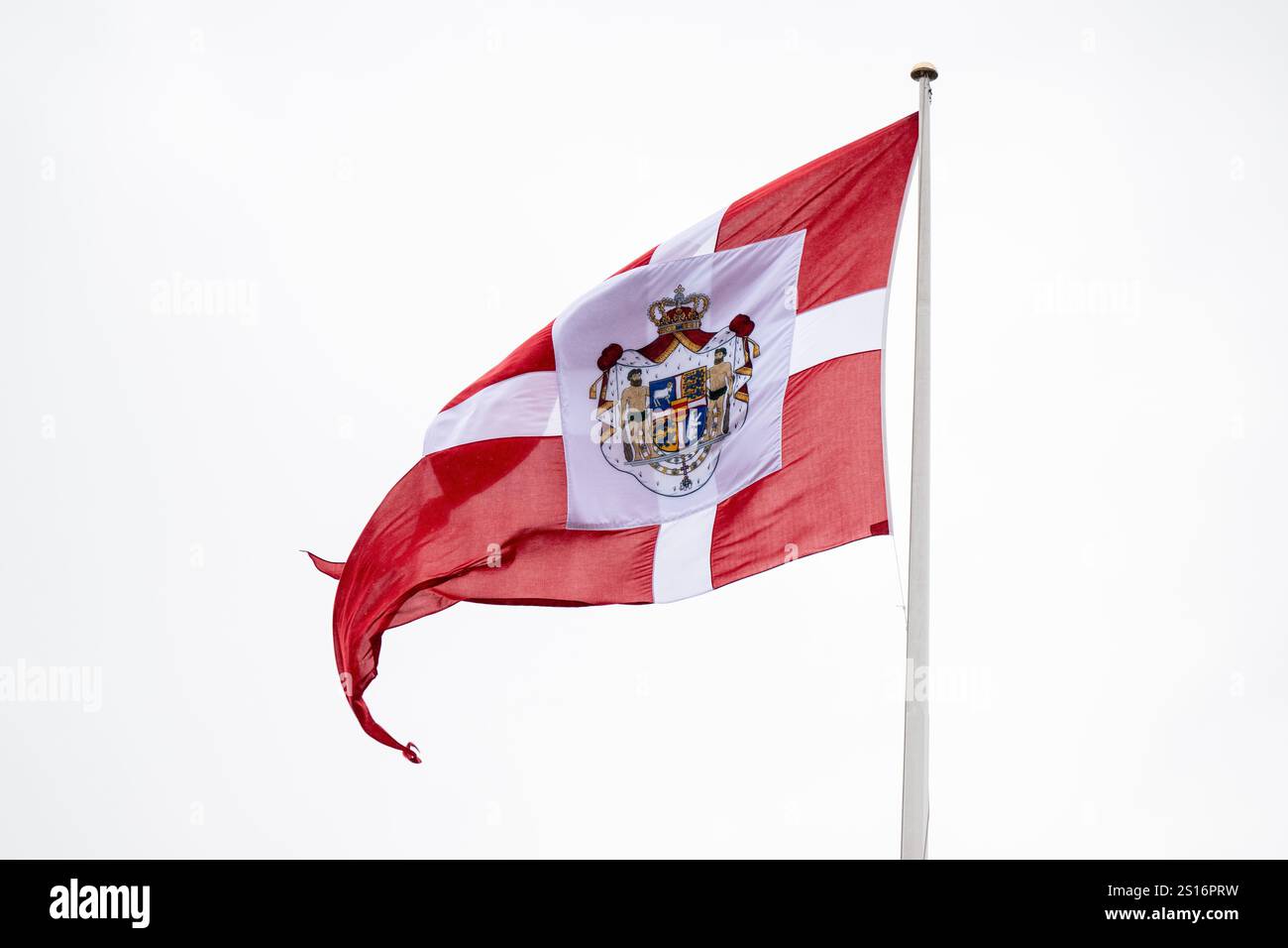 Copenhagen, Denmark. 01st Jan, 2025. The new royal coat of arms of King ...