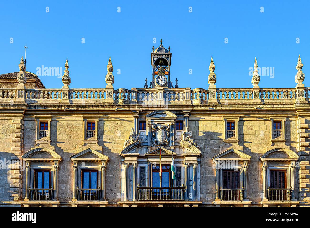 Architectural features of the facade on the exterior of The Royal ...