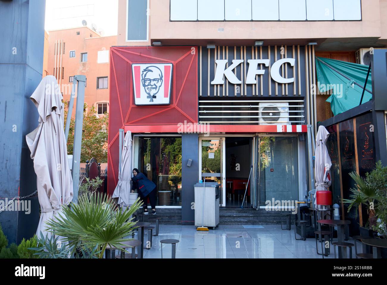 kfc western fast food restaurant branch gueliz marrakesh, morocco Stock ...