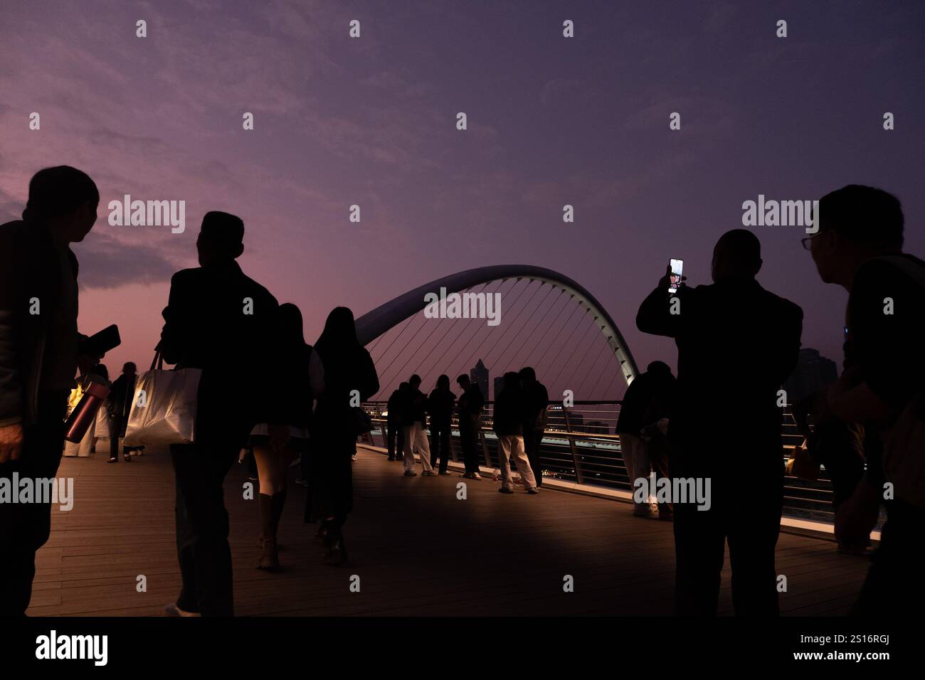 Guangzhou, China. 01st Jan, 2025. Tourists seen visiting the Haixin ...