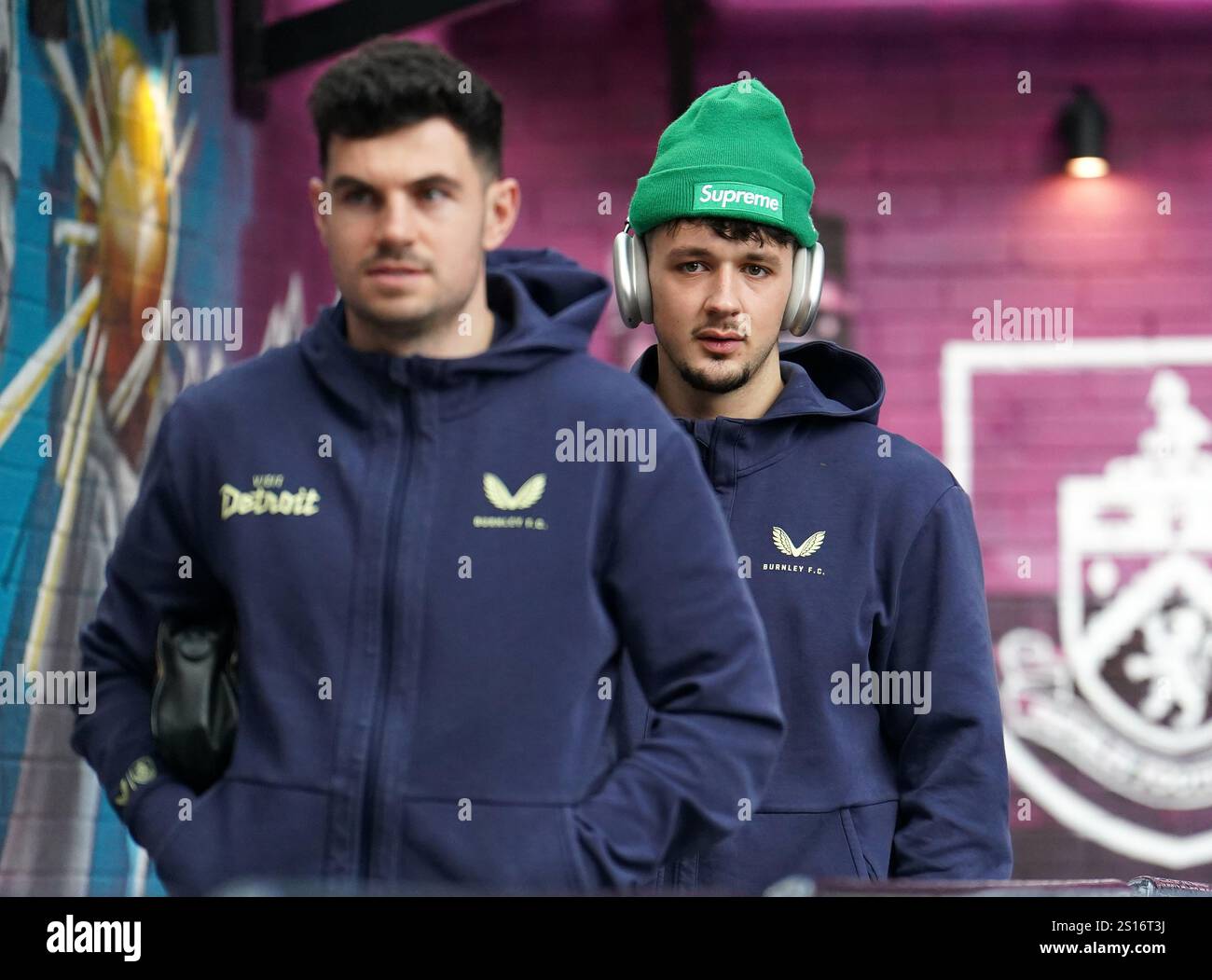 Burnley goalkeeper James Trafford arrives ahead of the Sky Bet ...