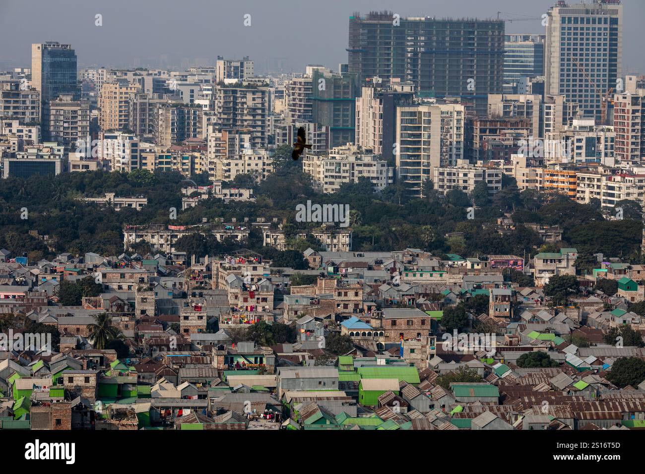 Dhaka, Bangladesh. 30th Dec, 2024. General view of Korail slum, one of ...