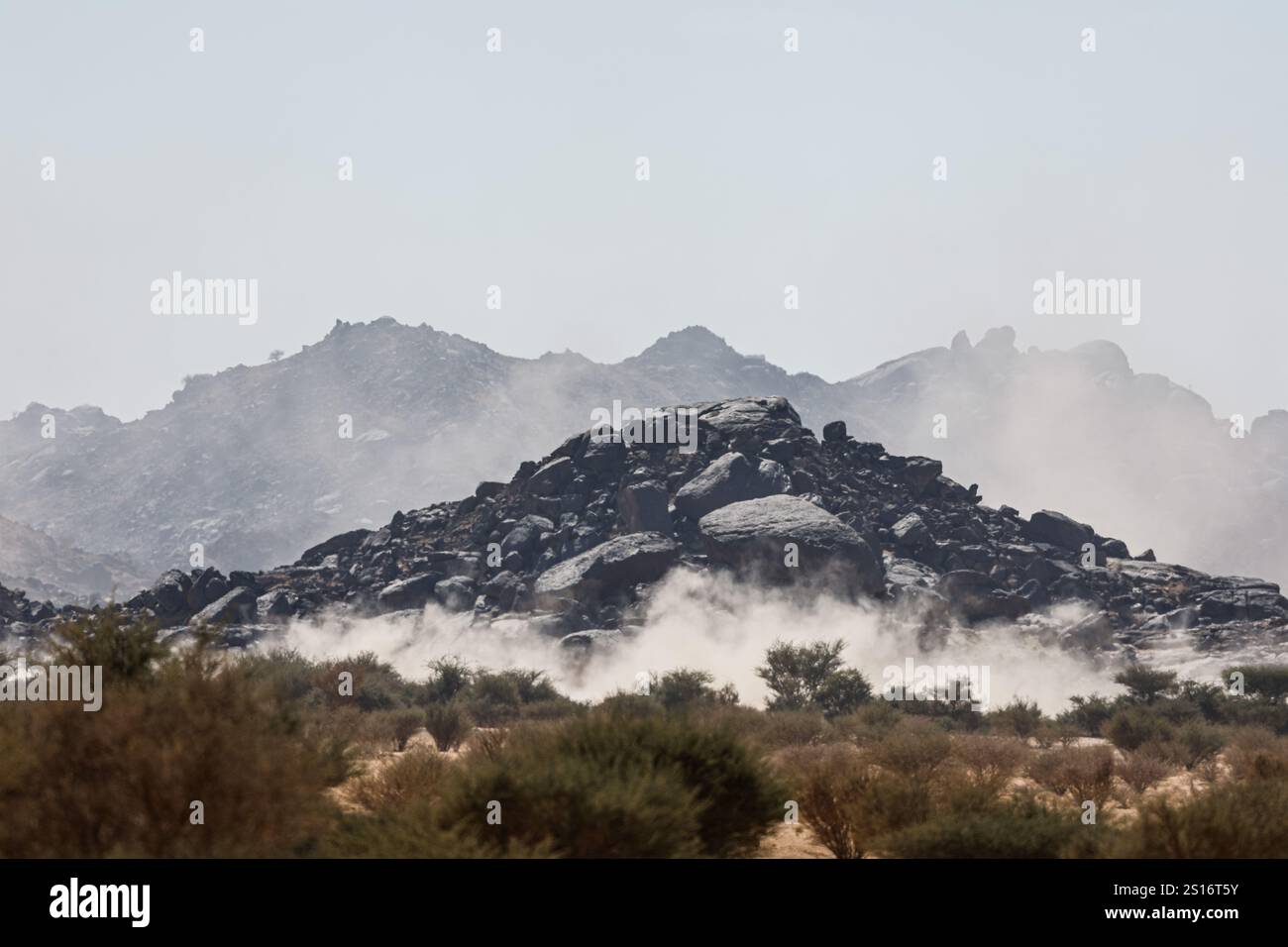 landscape, paysage during the Private Test of the Dakar 2025 from ...