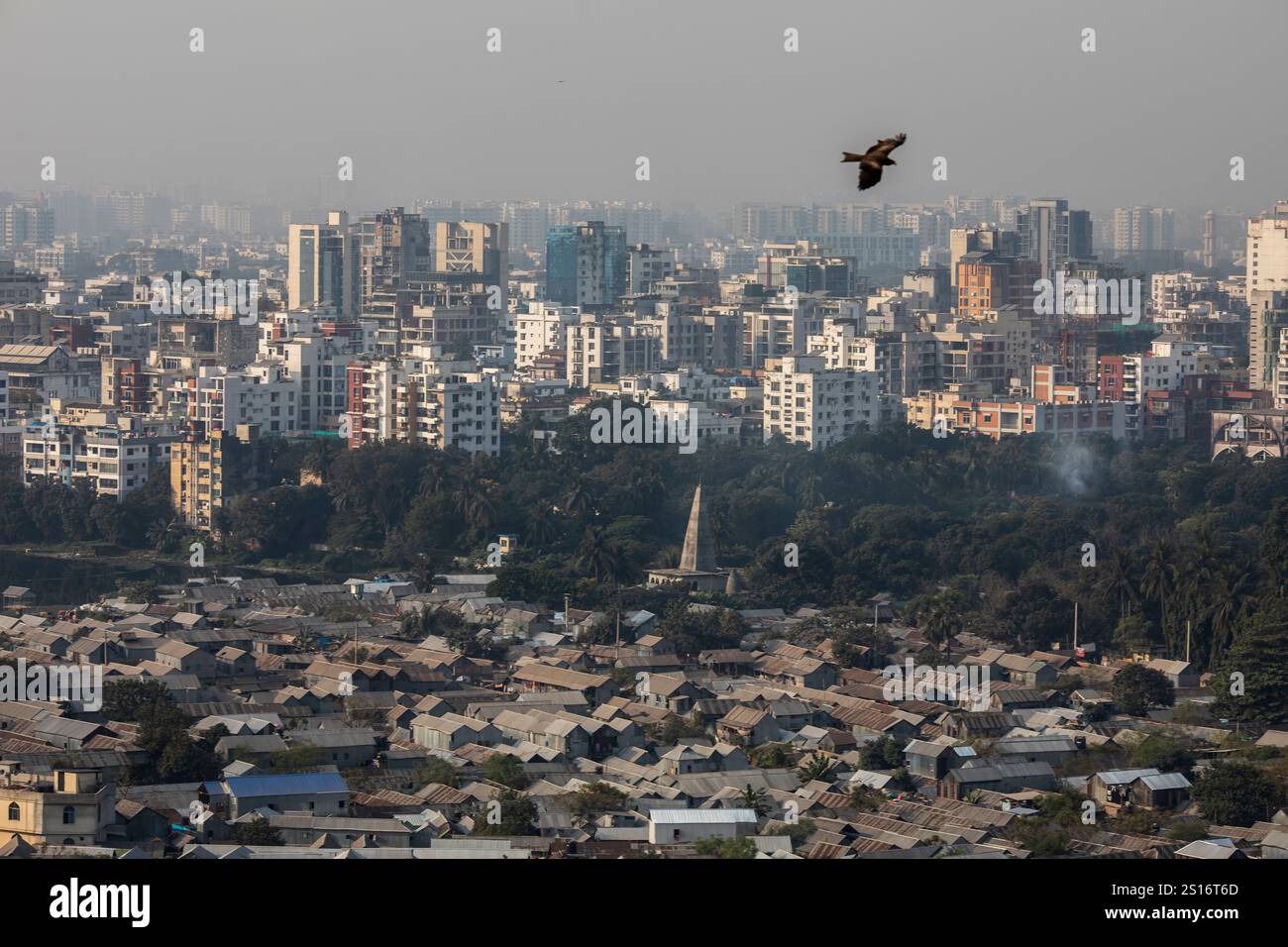 Dhaka, Bangladesh. 30th Dec, 2024. General view of Korail slum, one of ...