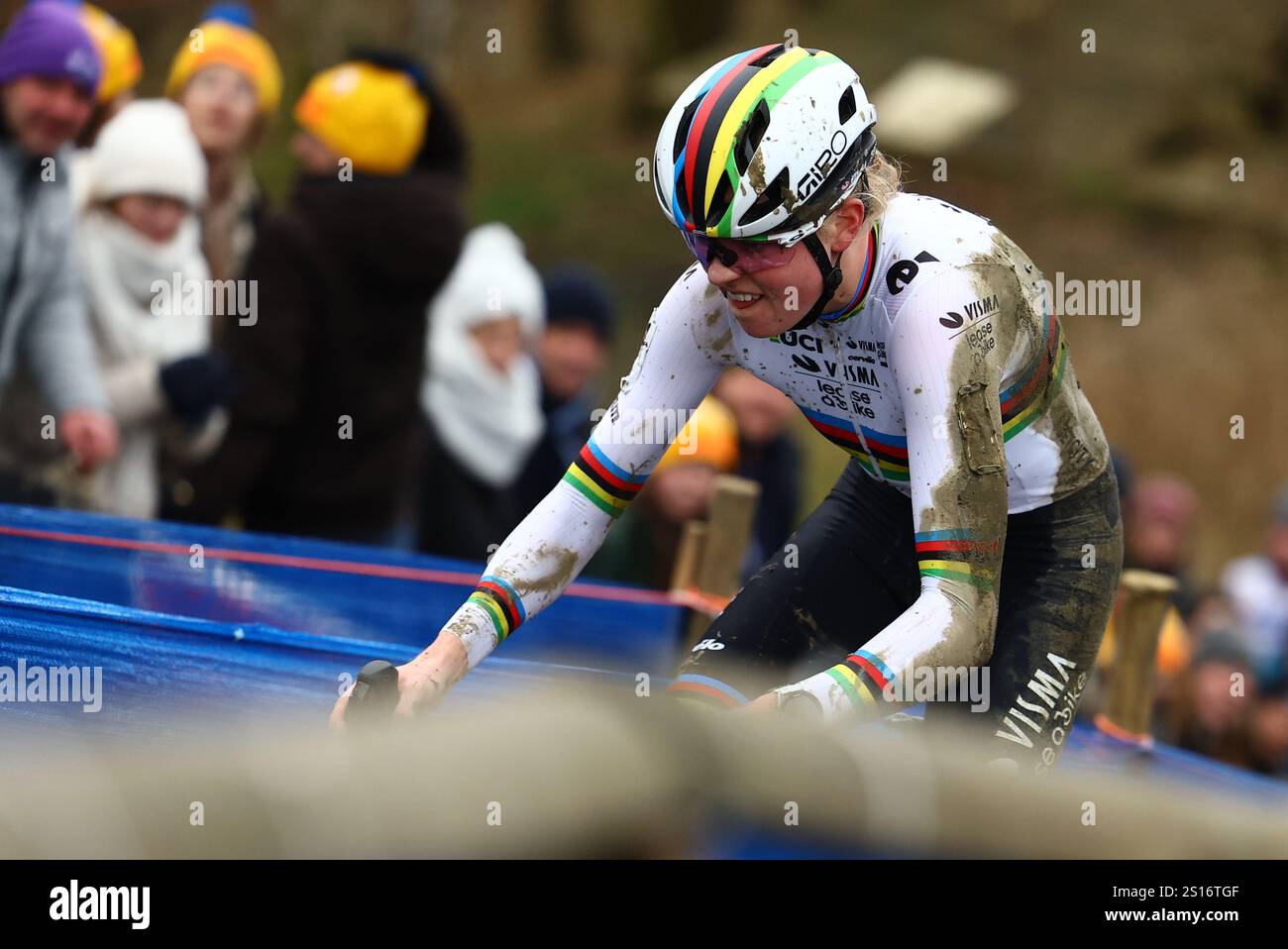 Baal, Belgium. 01st Jan, 2025. Dutch Fem Van Empel pictured in action during the women's elite ...