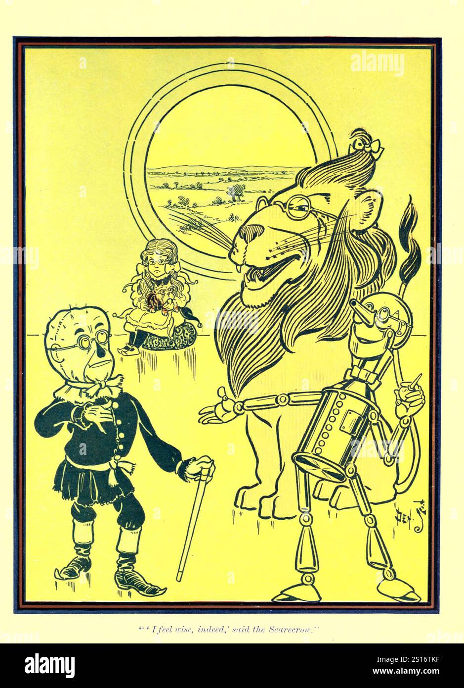 I feel wise indeed, said the scarecrow - An illustration from the ...