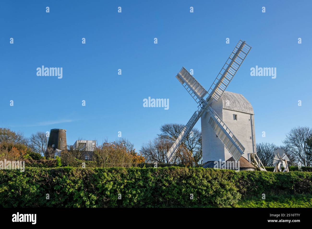 Jill Windmill post mill South Downs village of Clayton, South Downs ...