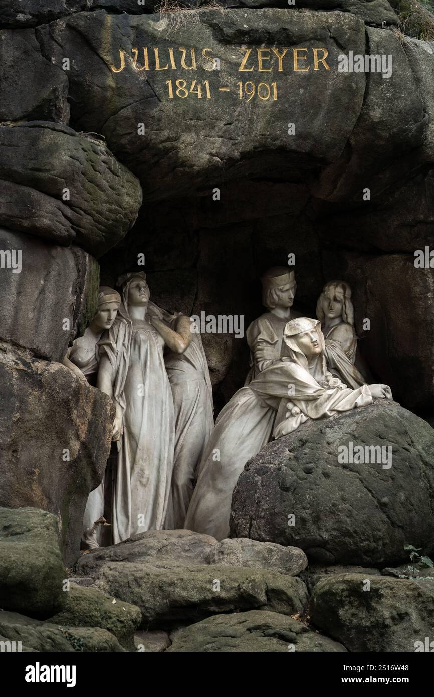 Prague, Czech Republic. October 4, 2024 - Julius Zeyer Monument by Josef Mauder Stock Photo - Alamy