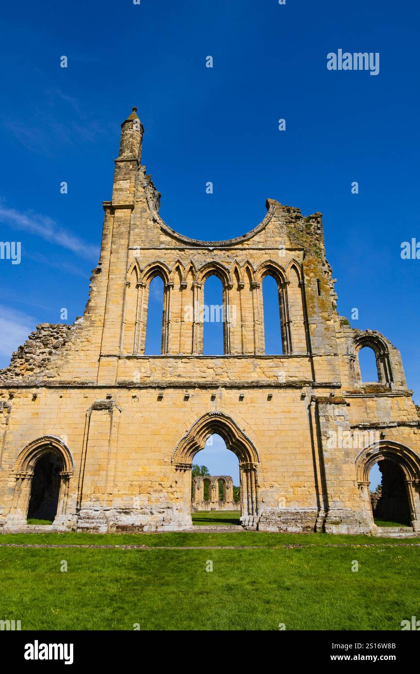 Ruins of Byland Abbey, Coxwold, North Yorkshire, England Stock Photo ...