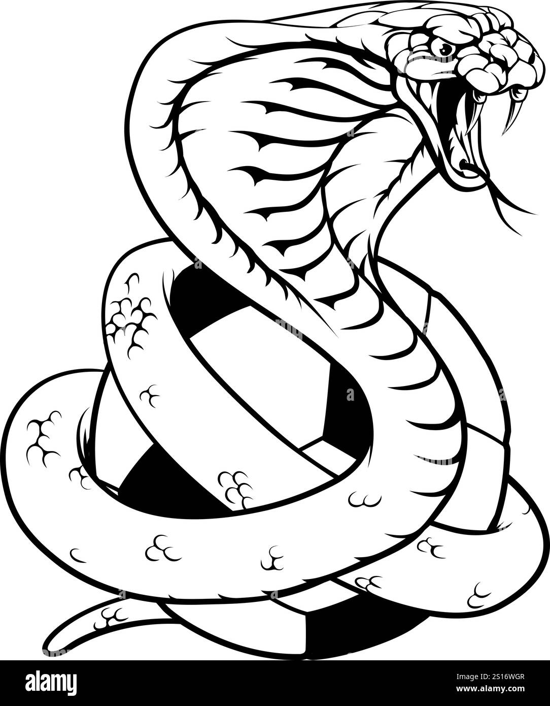 Cobra Snake Soccer Football Animal Team Mascot Stock Vector Image & Art ...
