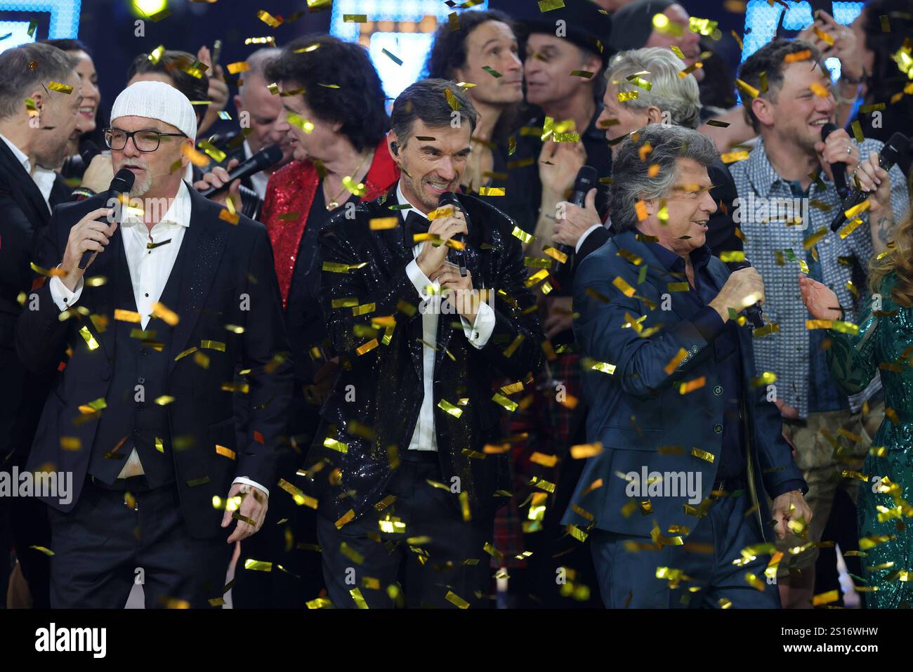 Silvester-Schlagerboom 2025 Die Wunderlichtershow Florian Silbereisen und Gäste im Glitzerregen ...