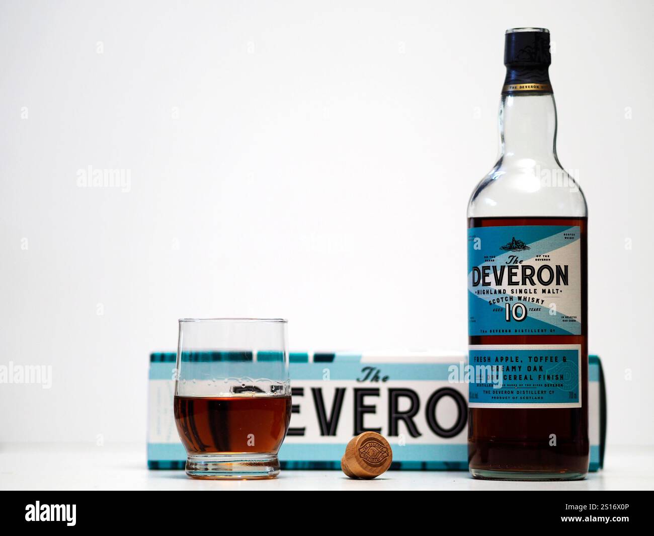 Bavaria, Germany - January 1. 2025: In this photo illustration, Deveron ...