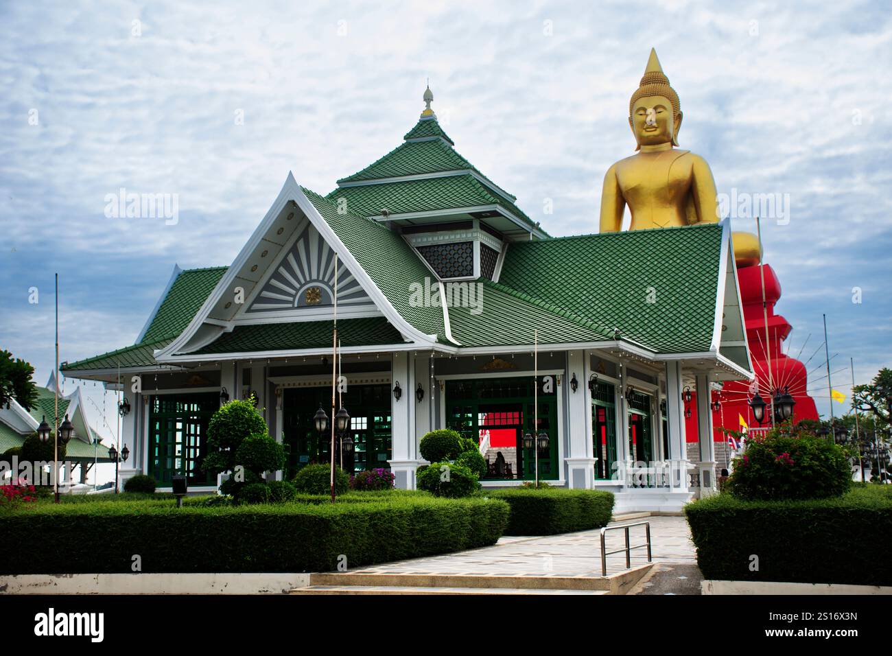 Ordination hall or ubosot for thai people travelers travel visit ...