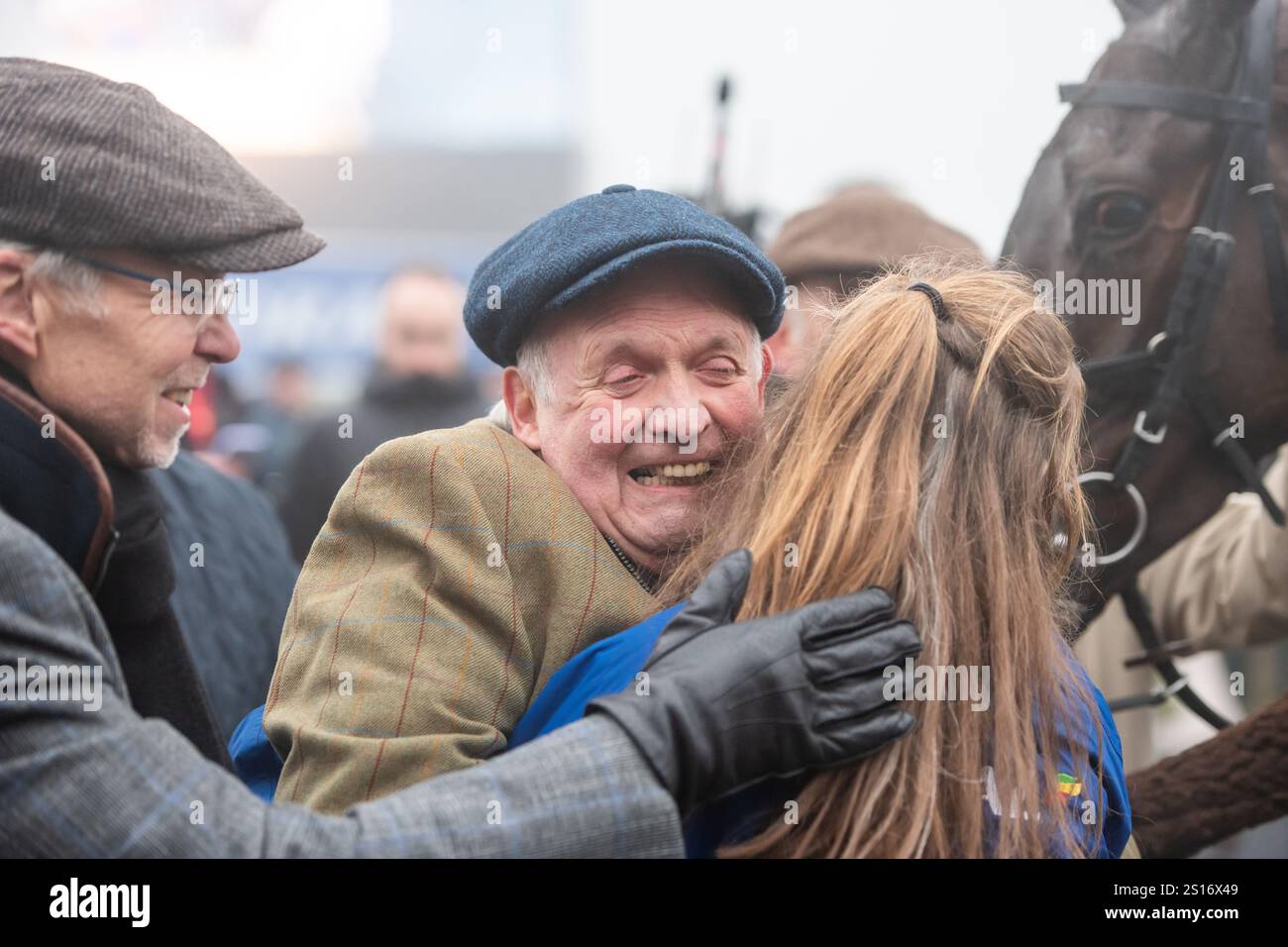 Racing Bloodstock Agent David Minton celebrates with the rest of ...