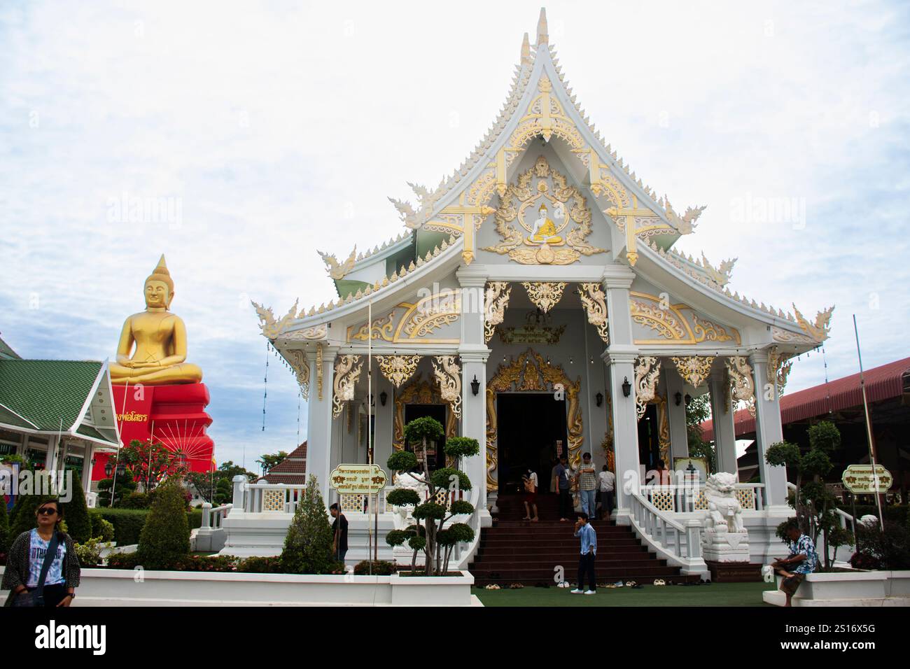 Ordination hall or ubosot for thai people travelers travel visit ...
