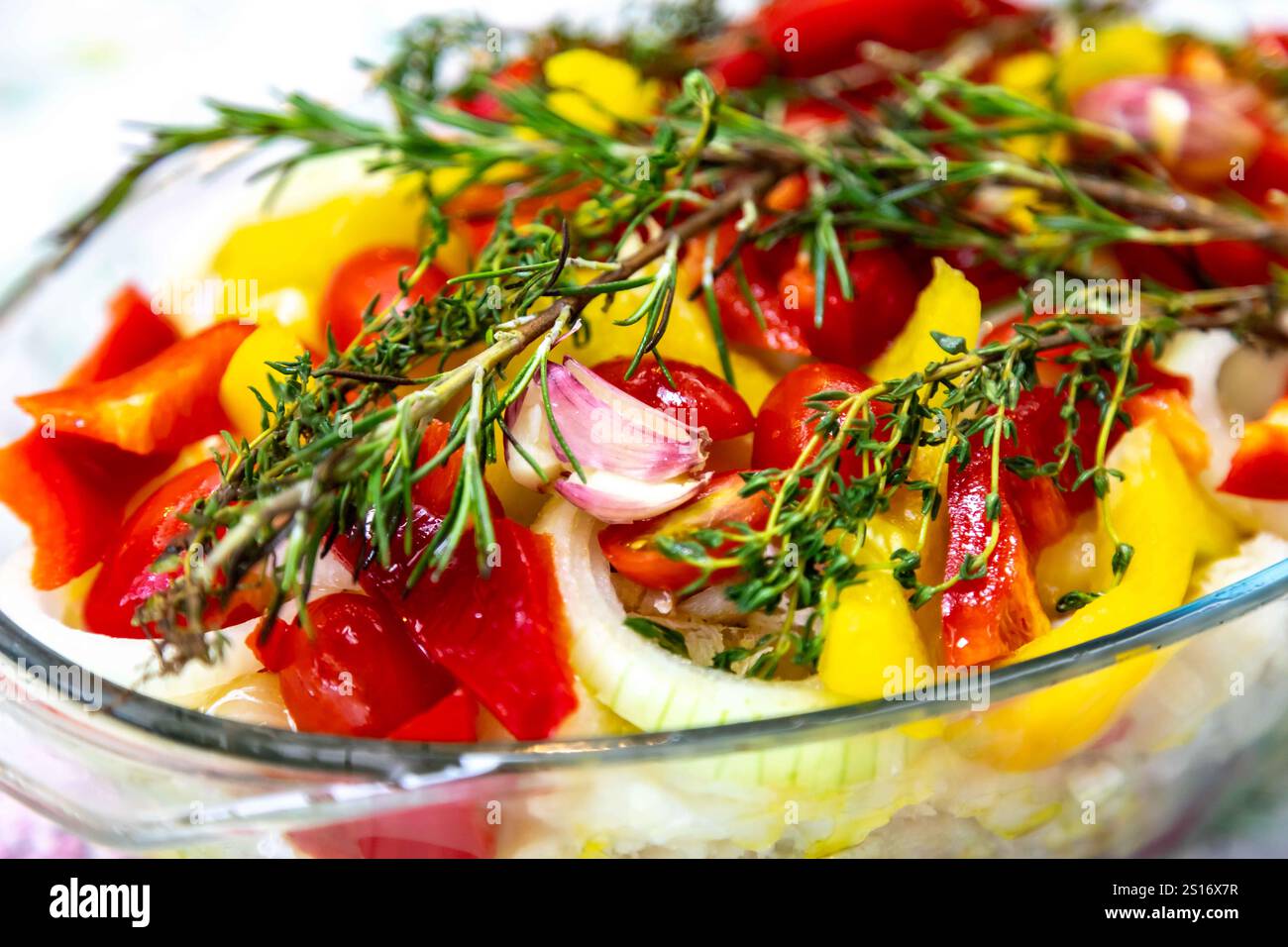 Roasted Codfish Portuguese Style Top View on a White Background ...