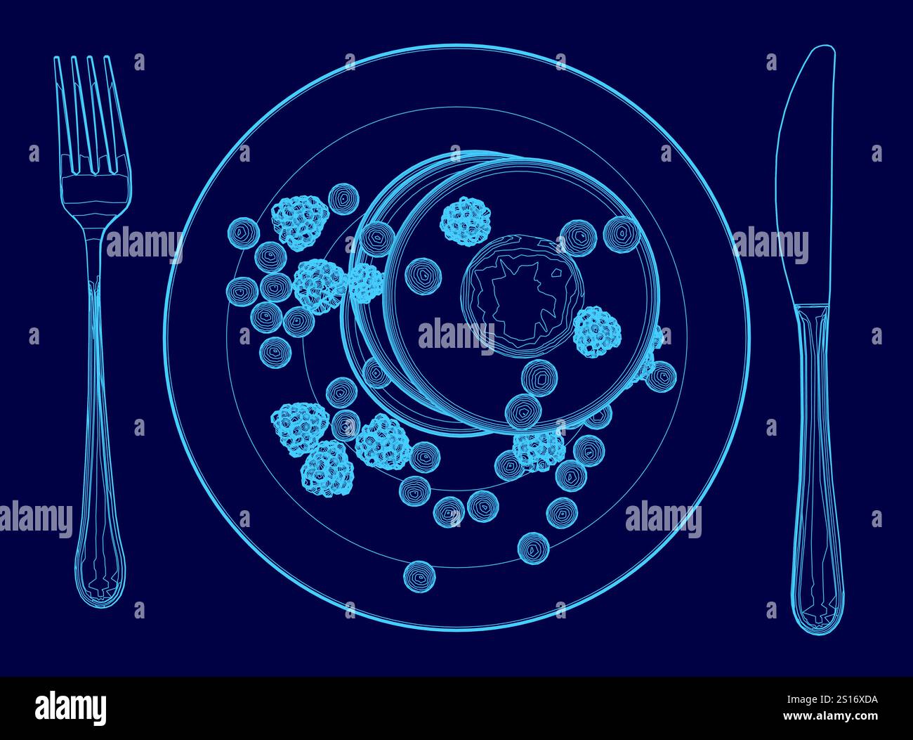 Fork structure Stock Vector Images - Alamy