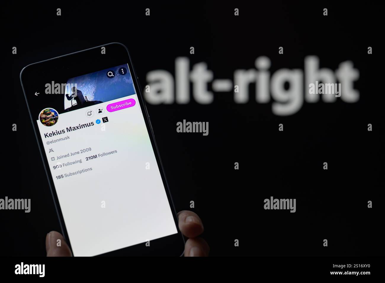 Elon Mush profile on X with his name change to Kekius Maximus, the ...