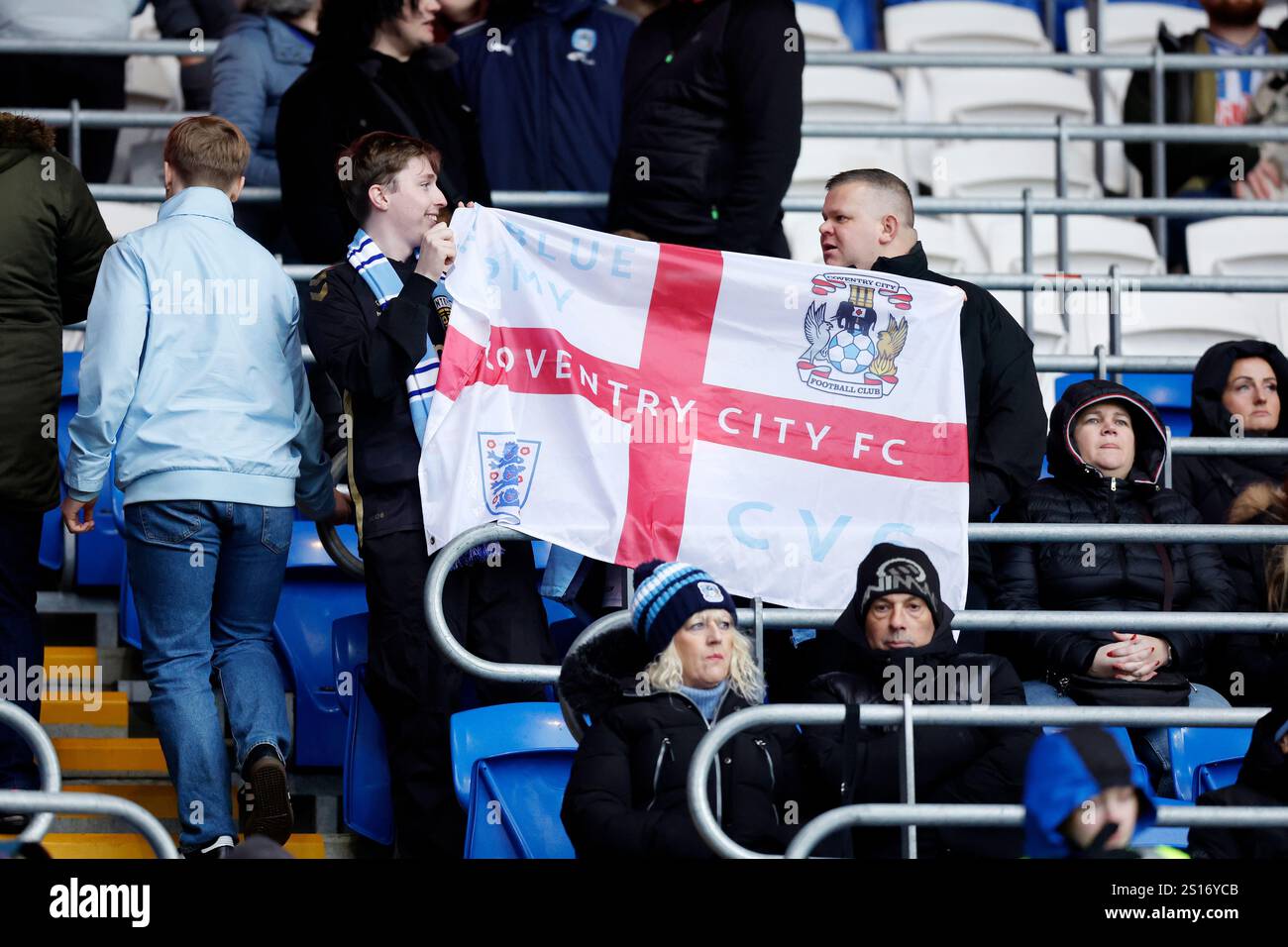 Coventry City fans in the stands during the Sky Bet Championship match ...