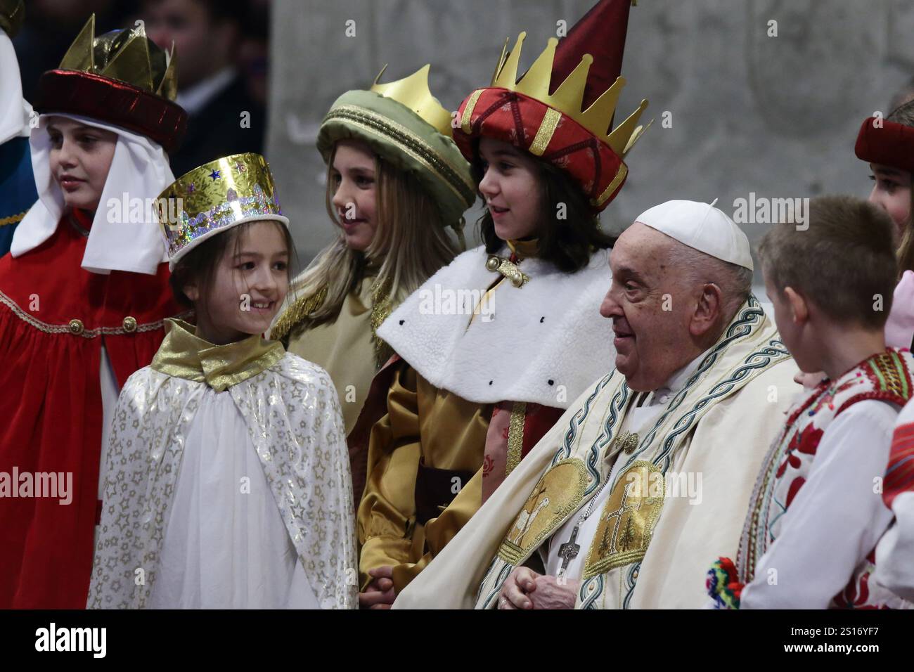 Vatican City. January 1, 2025 - Vatican City. POPE FRANCIS presides the ...