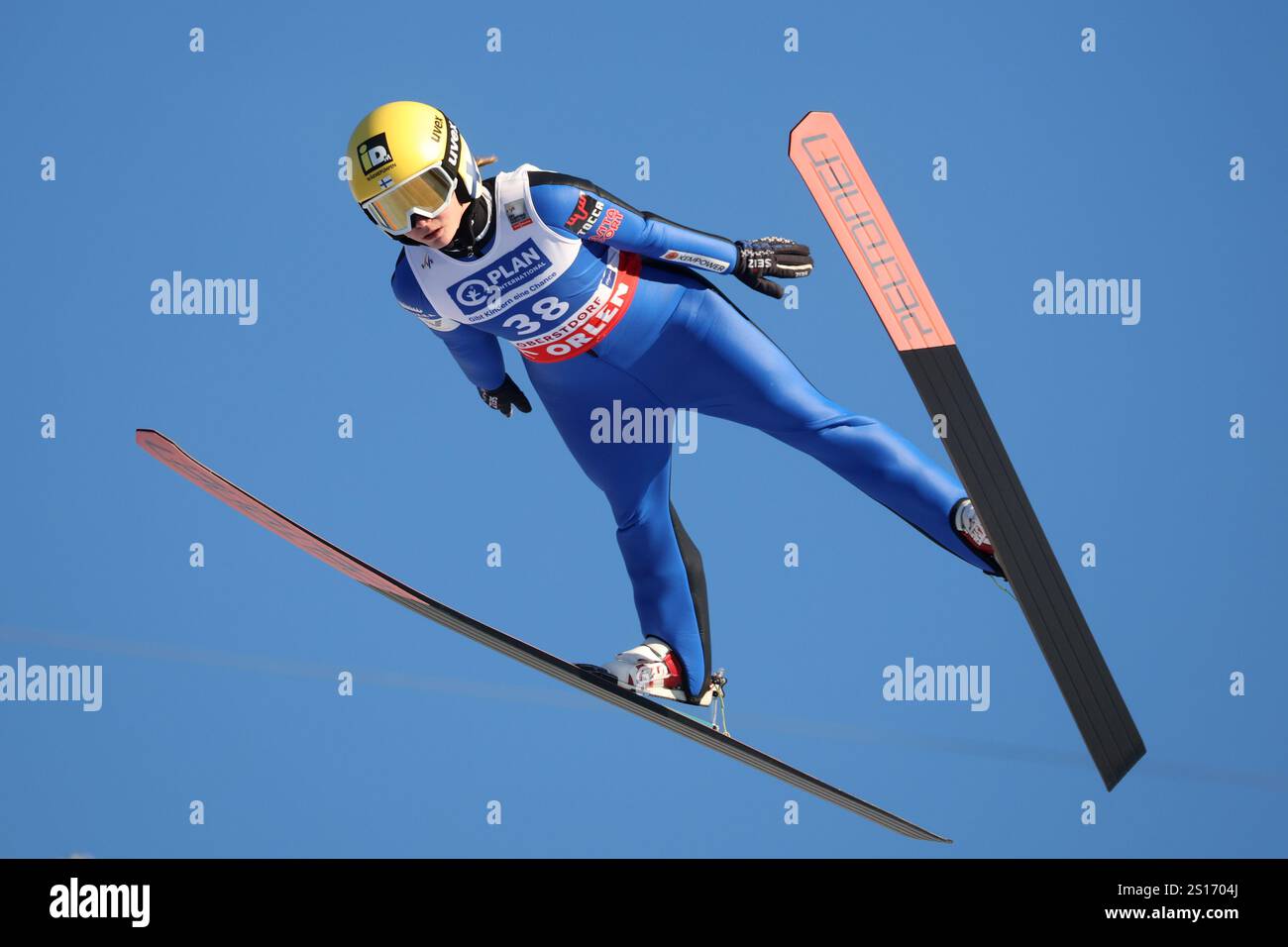 01 January 2025, Bavaria, Oberstdorf: Nordic skiing/ski jumping, World ...
