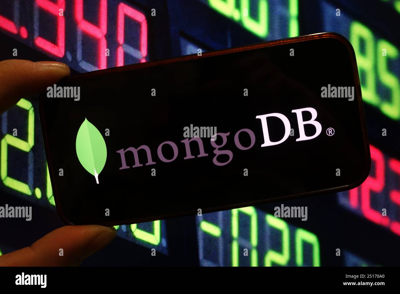 Poland. 30th Dec, 2024. In this photo illustration, the MongoDB company ...