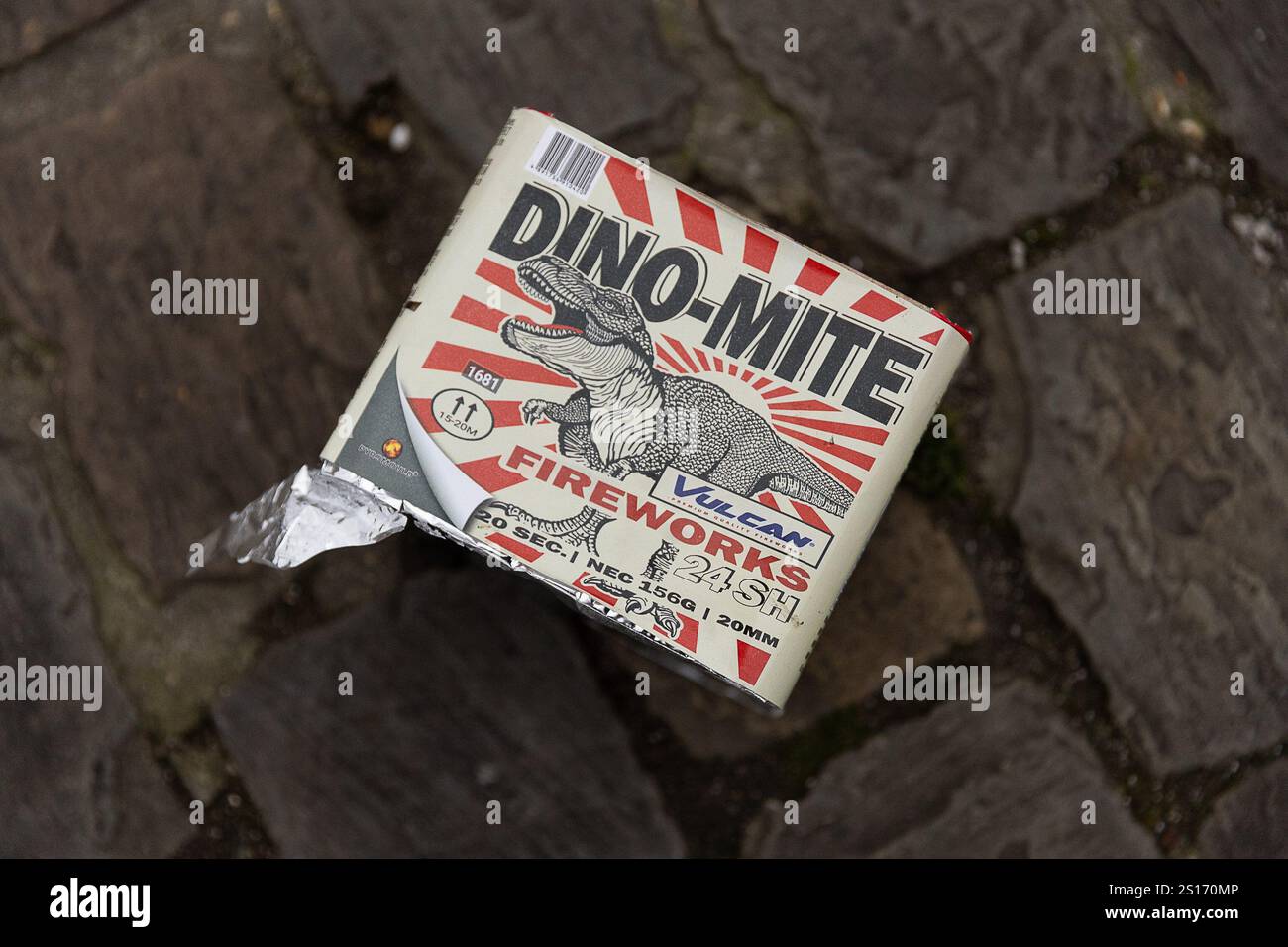 Brussels, Belgium. 01st Jan, 2025. fireworks residue pictured after New ...