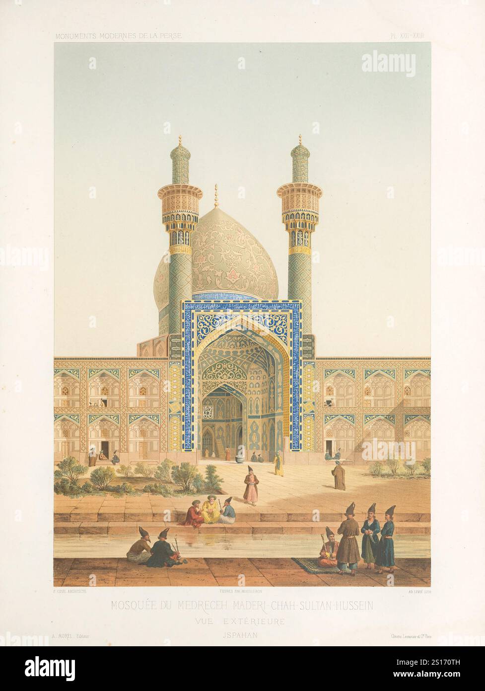 Main Door of the Shah Mosque, Isfahan . Vintage Architecture ...