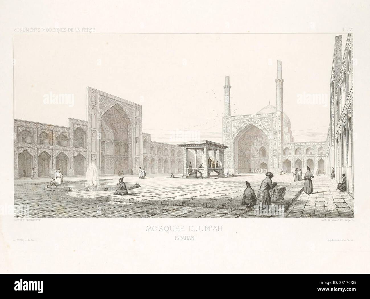 Jāmeh Mosque of Isfahan (Djum'Ah Mosque) . Vintage Architecture ...