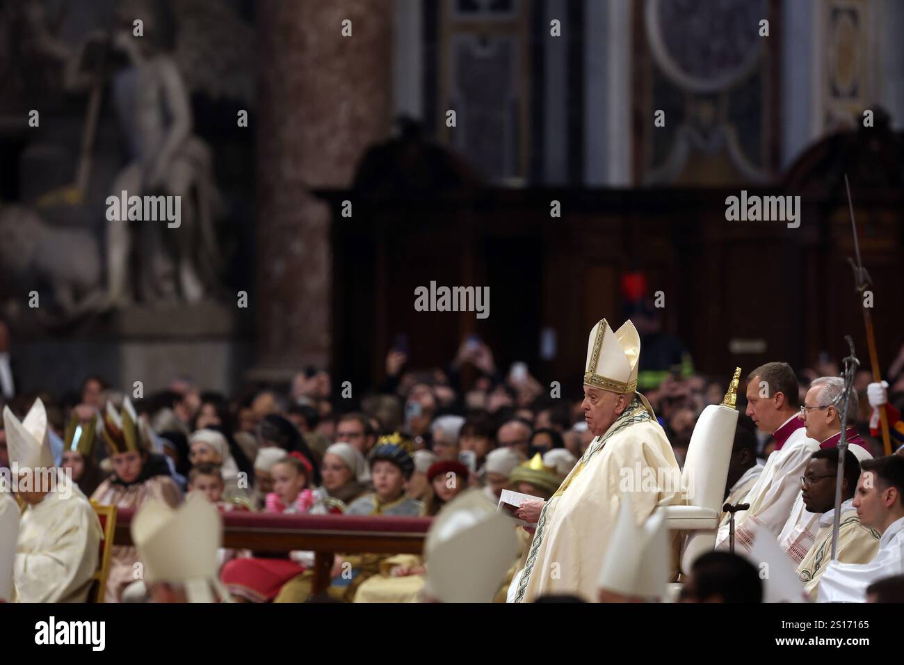 Vatican. 01st Jan, 2025. Pope Francis celebrates Holy Mass on the ...