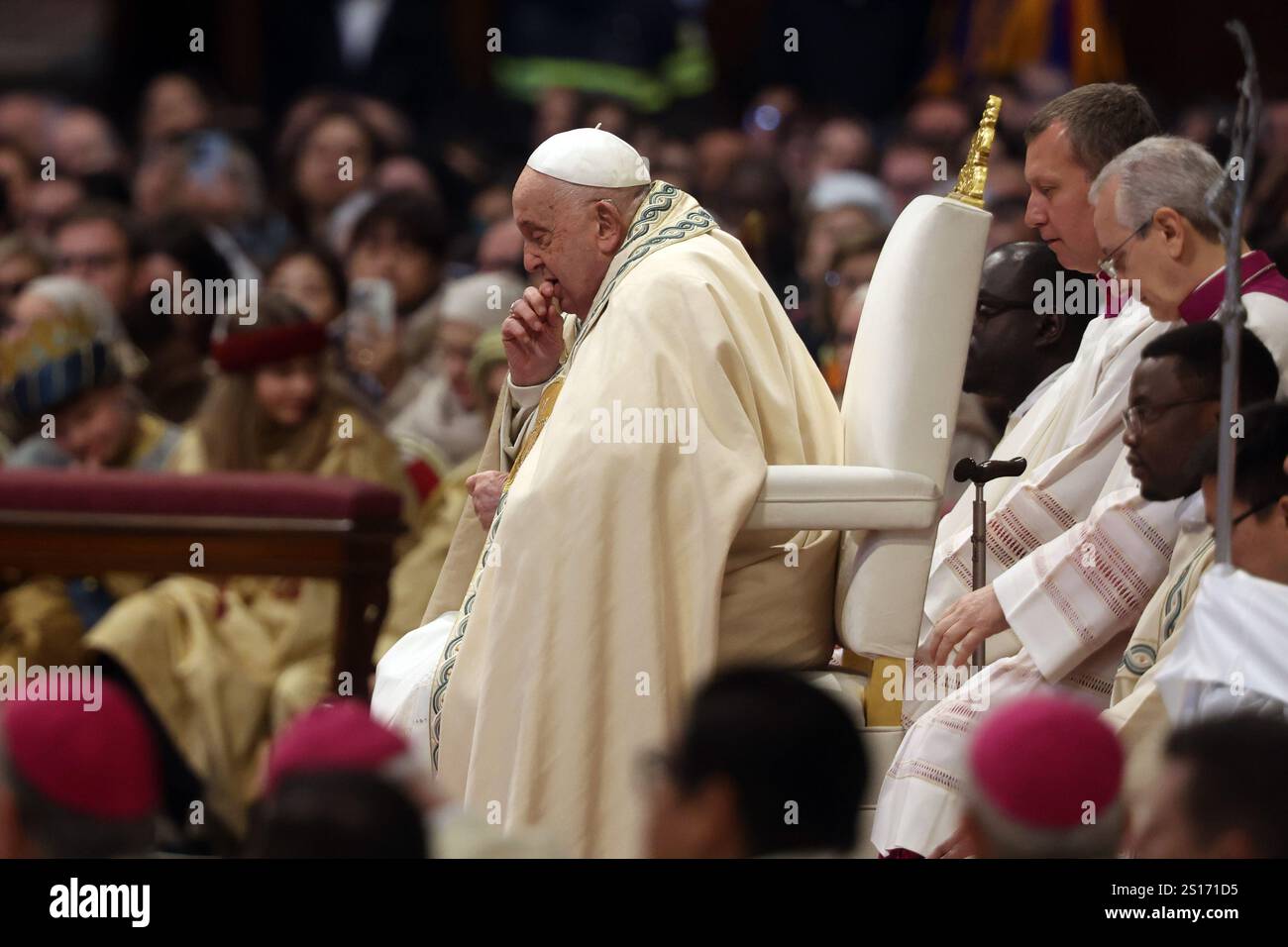 Vatican. 01st Jan, 2025. Pope Francis celebrates Holy Mass on the ...