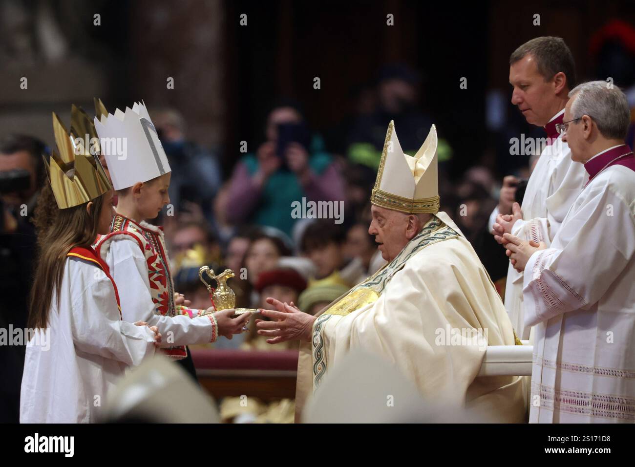 Vatican. 01st Jan, 2025. Pope Francis celebrates Holy Mass on the ...