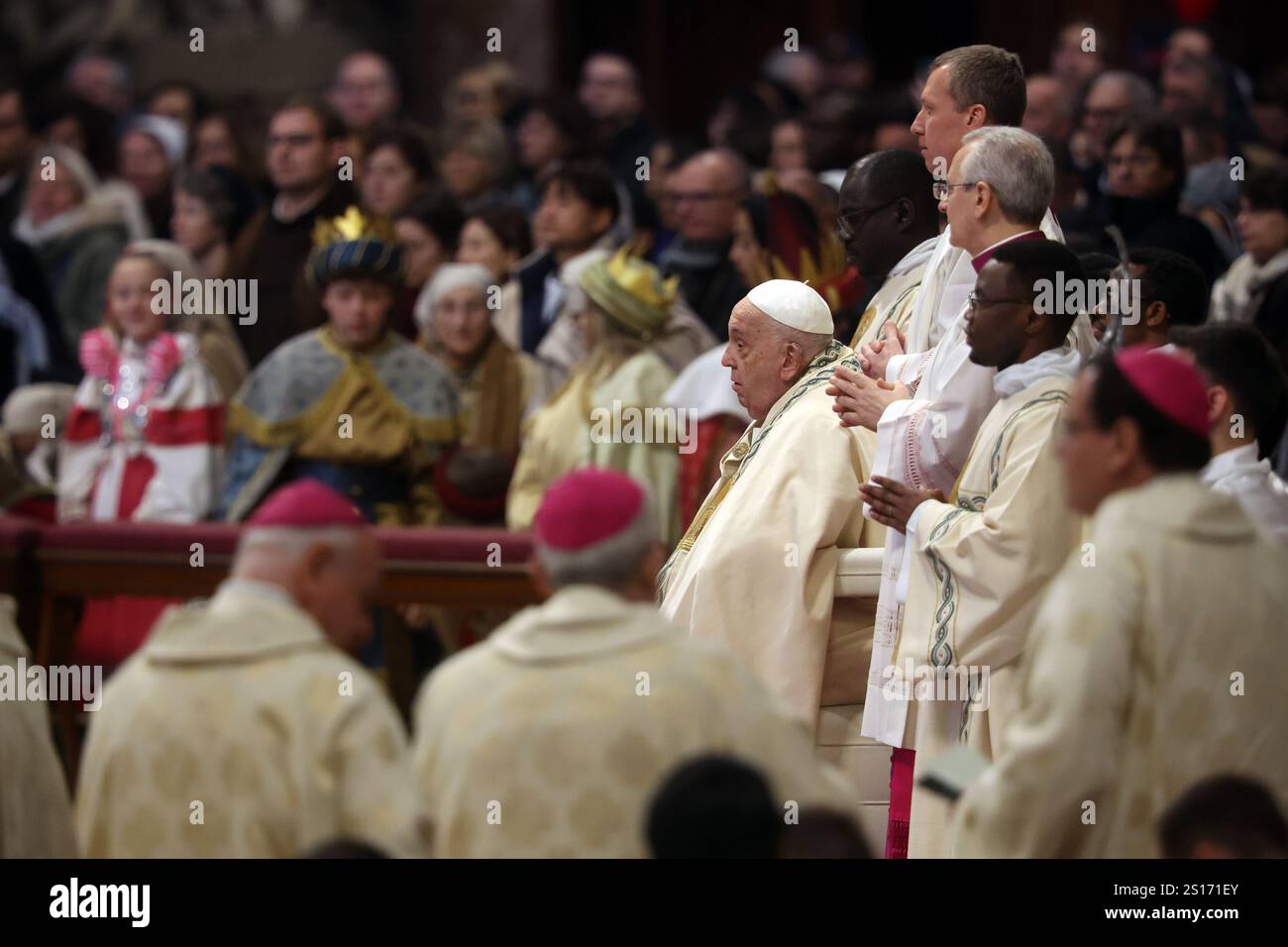 Vatican. 01st Jan, 2025. Pope Francis celebrates Holy Mass on the ...