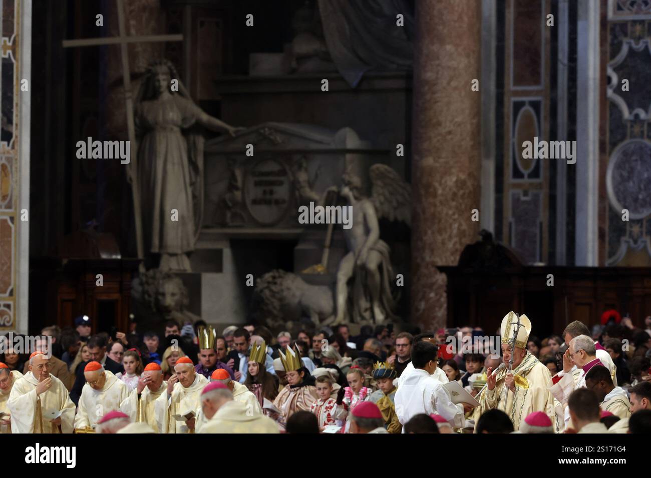 Vatican. 01st Jan, 2025. Pope Francis celebrates Holy Mass on the ...