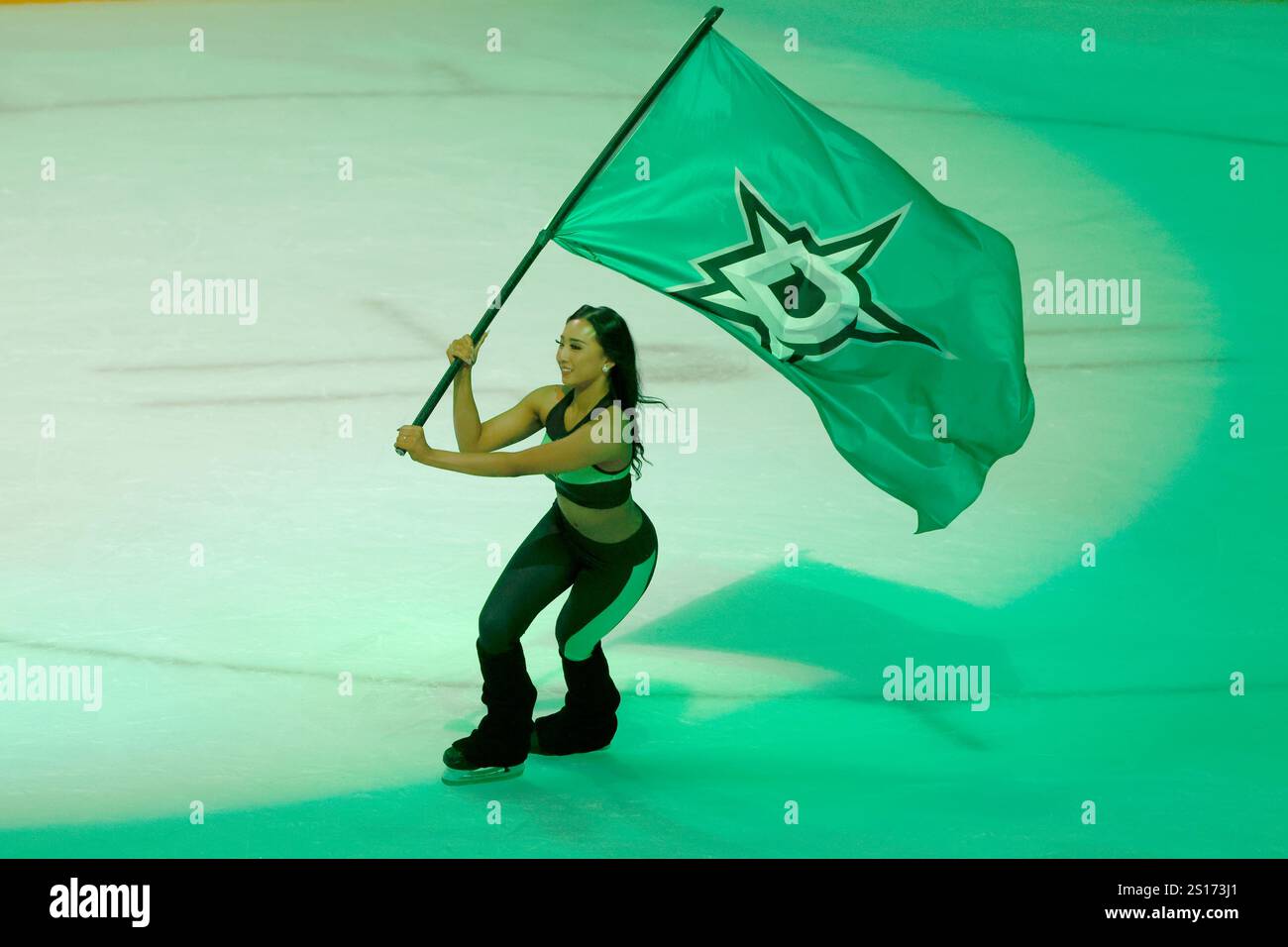 A Dallas Stars Ice Girl Skates After The Stars Defeated The Buffalo