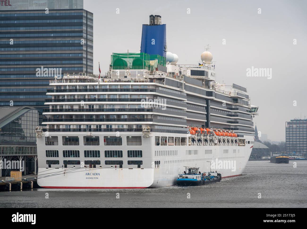 Amsterdam, The Netherlands, 31.12.2024, MS Arcadia cruise ship docked ...