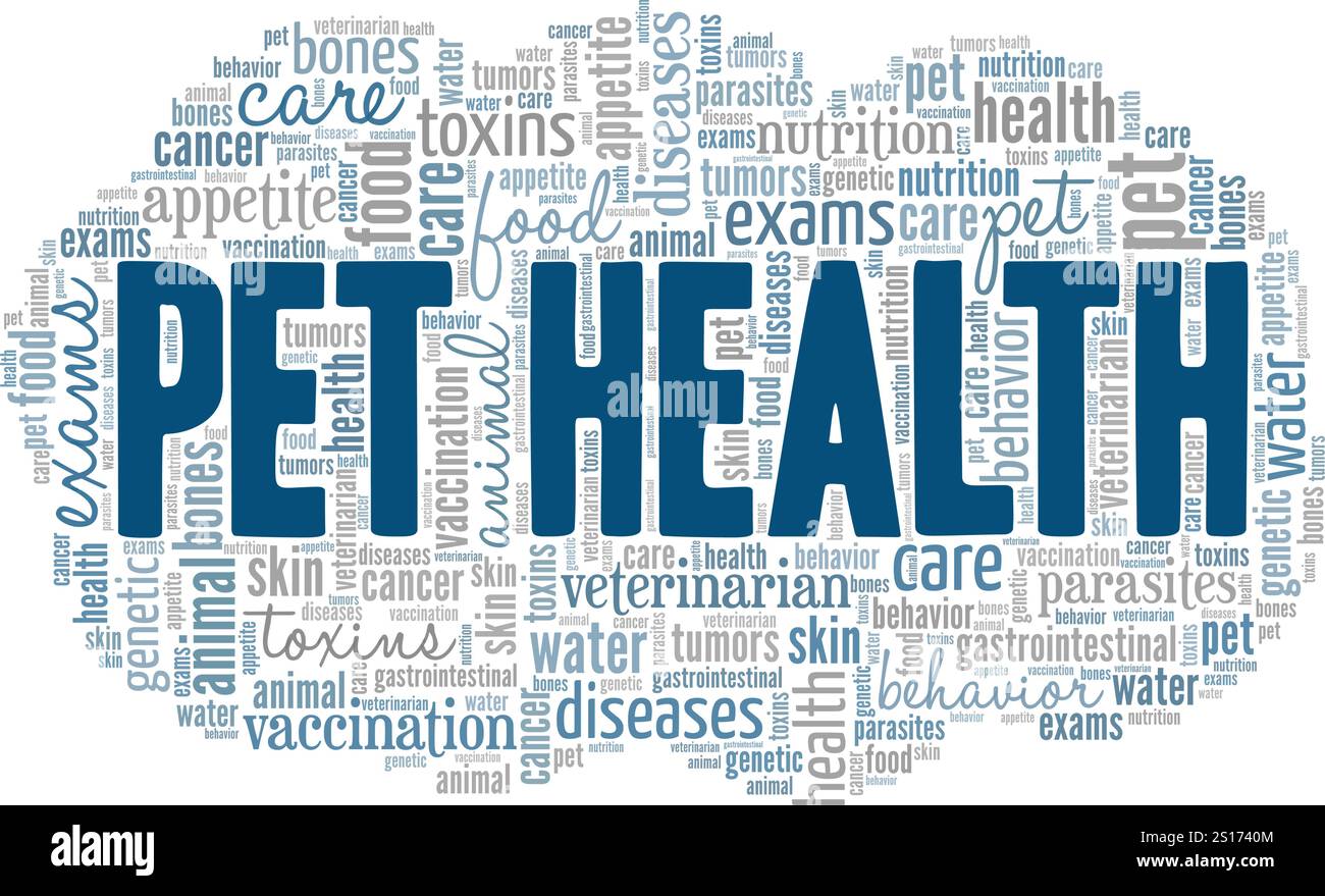 Pet Health word cloud conceptual design isolated on white background ...