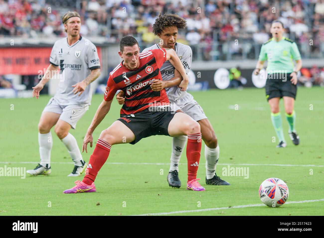 Parramatta, Australia. 01st Jan, 2025. Bozhidar Boykov Kraev (L) of ...