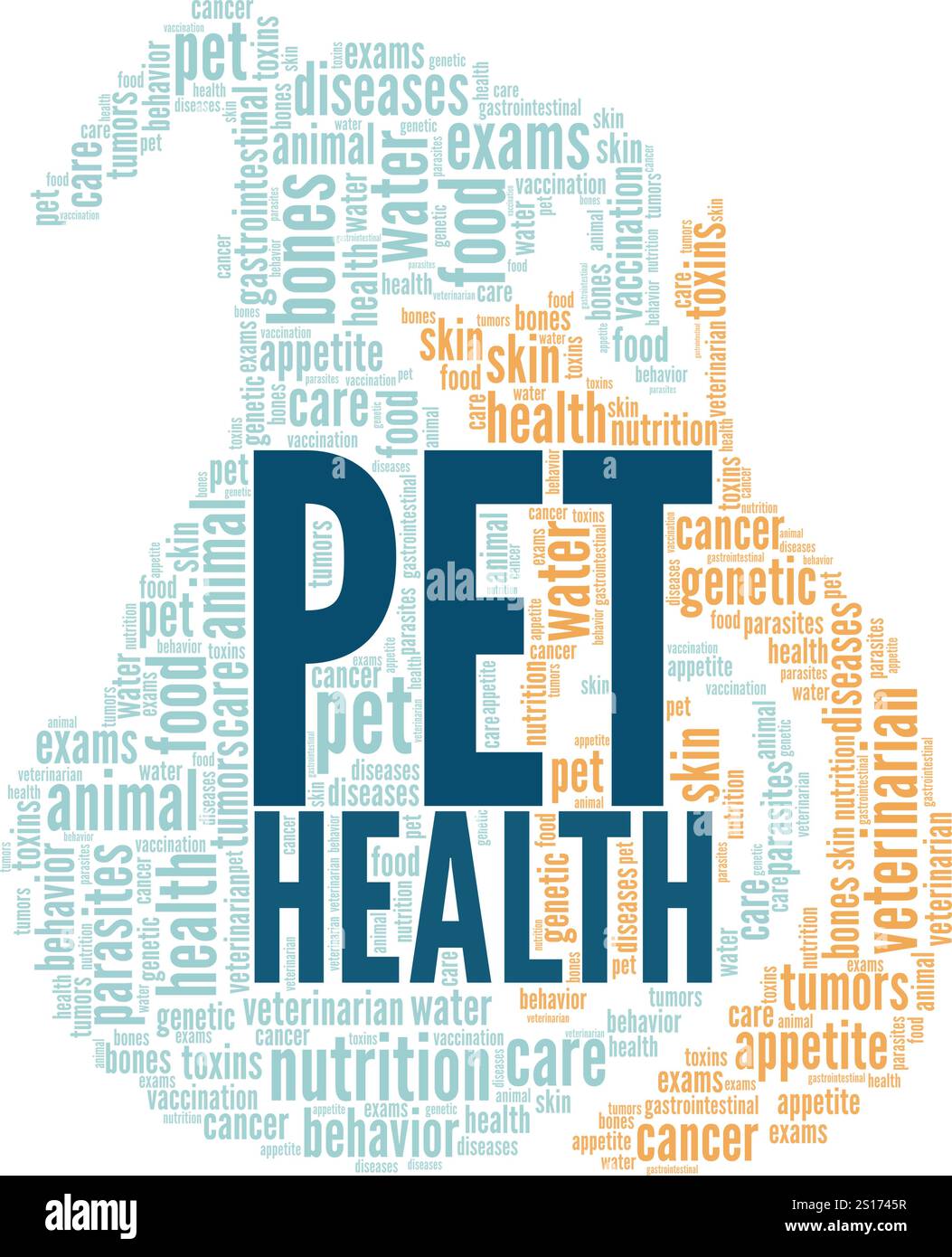 Pet Health word cloud conceptual design isolated on white background ...