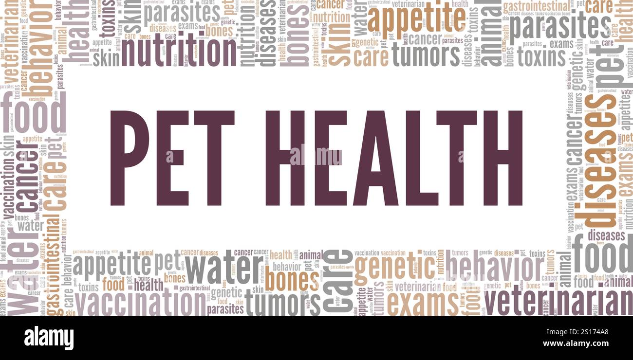 Pet Health word cloud conceptual design isolated on white background ...