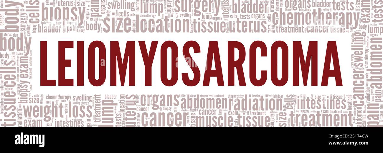 Leiomyosarcoma word cloud conceptual design isolated on white ...
