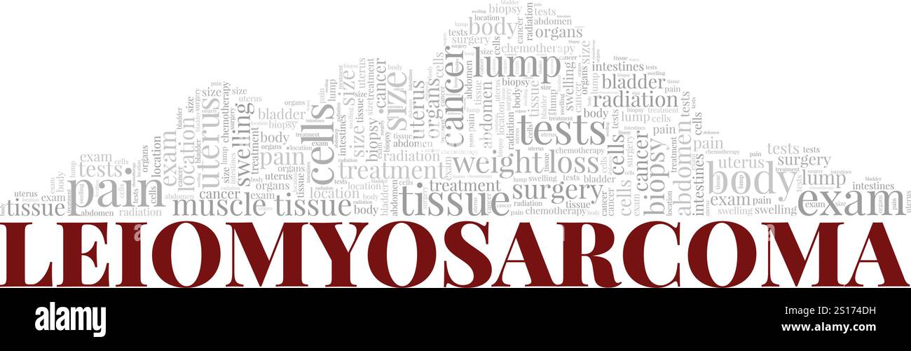 Leiomyosarcoma word cloud conceptual design isolated on white ...