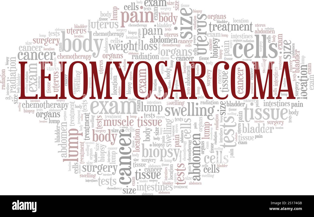 Leiomyosarcoma word cloud conceptual design isolated on white ...