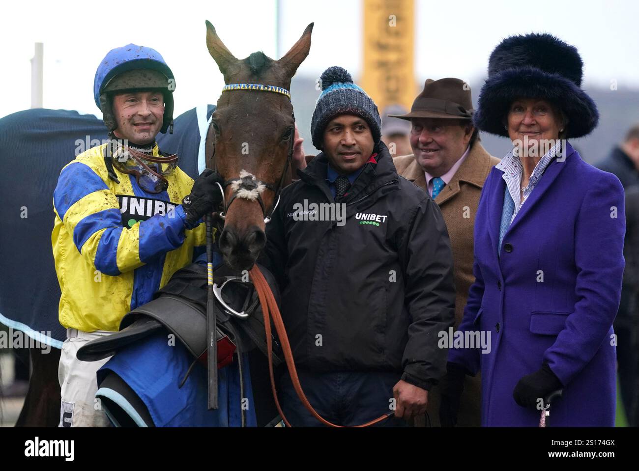 Lucky Place with jockey Nico de Boinville and trainer Nicky Henderson ...