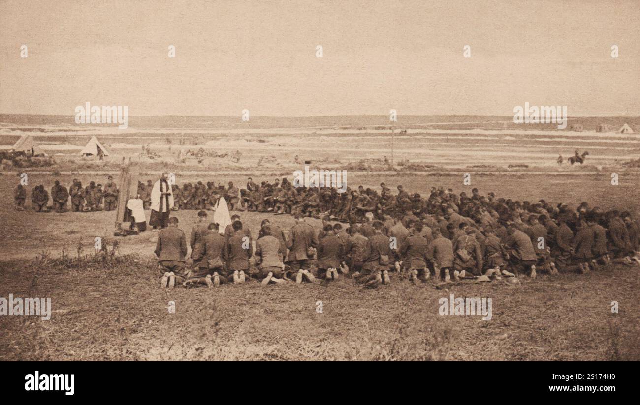 Church service before battle Stock Photo - Alamy