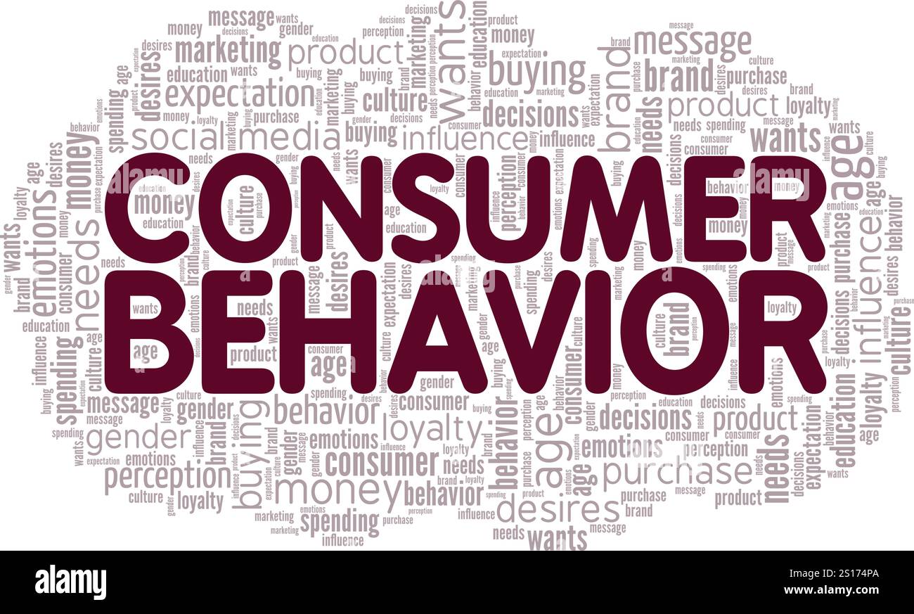 Consumer Behavior word cloud conceptual design isolated on white background Stock Vector Image ...