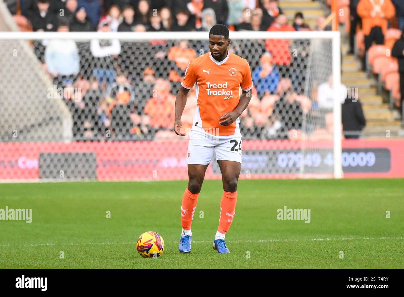 Odeluga Offiah of Blackpool during the Sky Bet League 1 match Blackpool ...