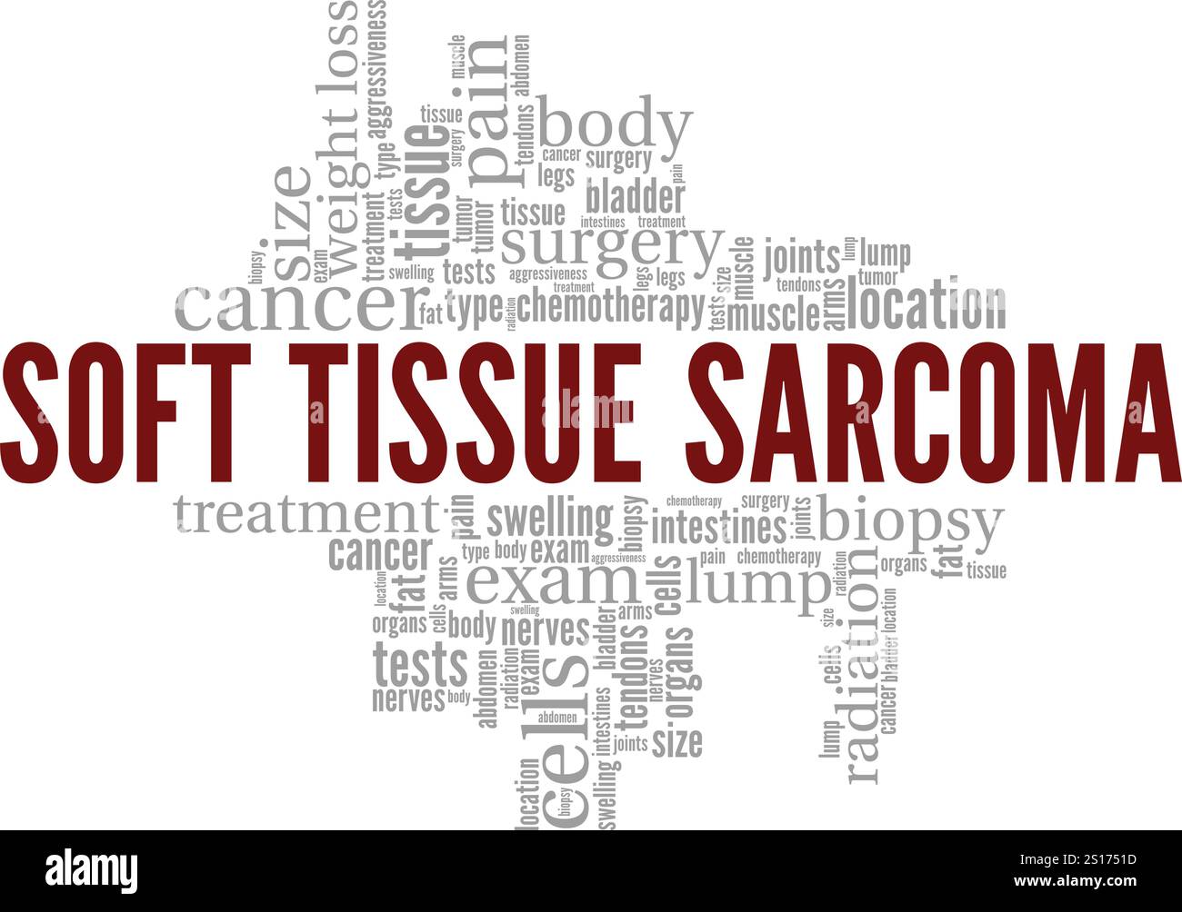 Soft Tissue Sarcoma word cloud conceptual design isolated on white ...