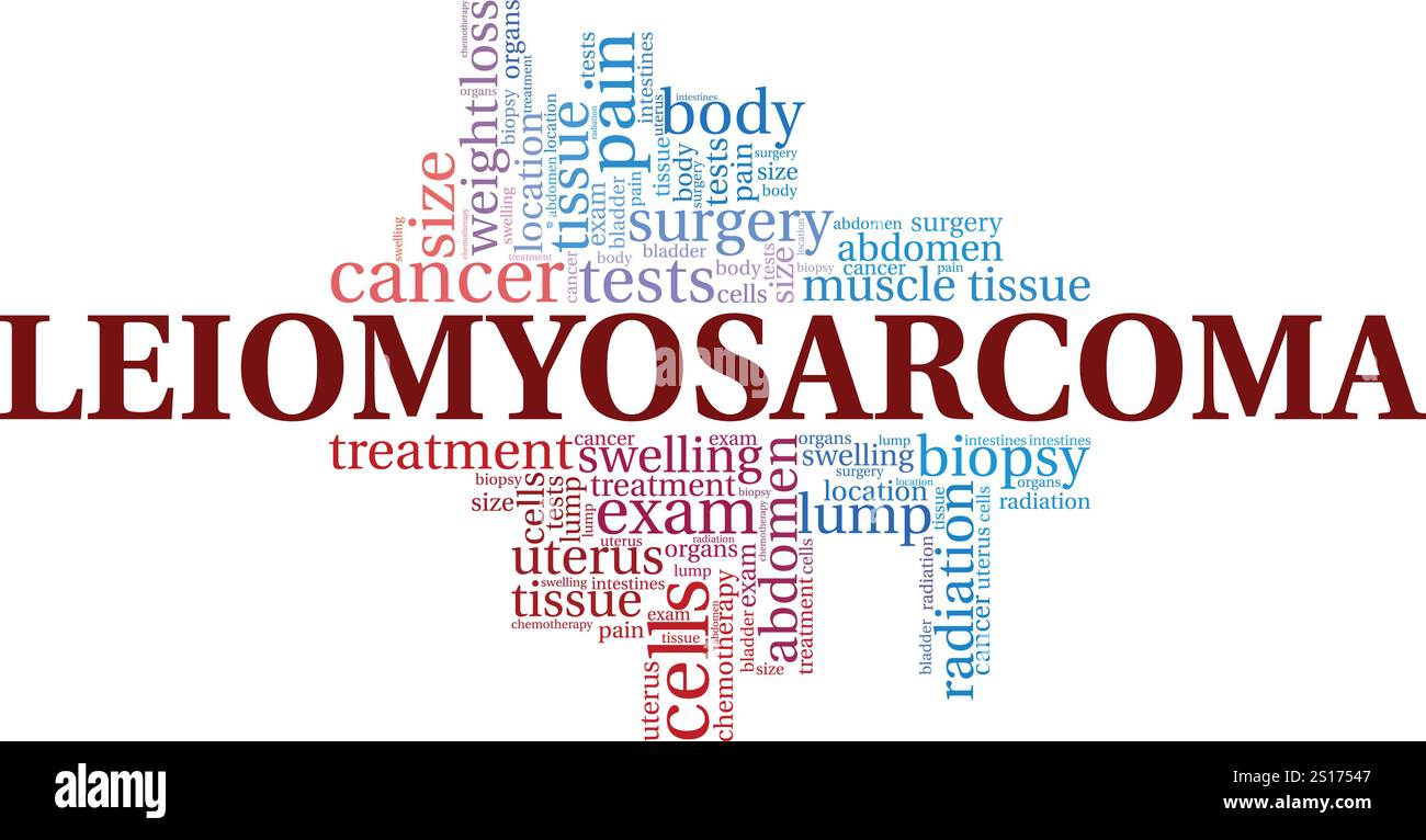 Leiomyosarcoma word cloud conceptual design isolated on white ...